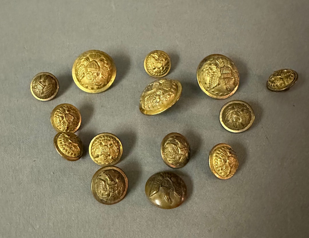 Antique Civil War Era Thomas Dale & Extra Quality Military Buttons 19th ...