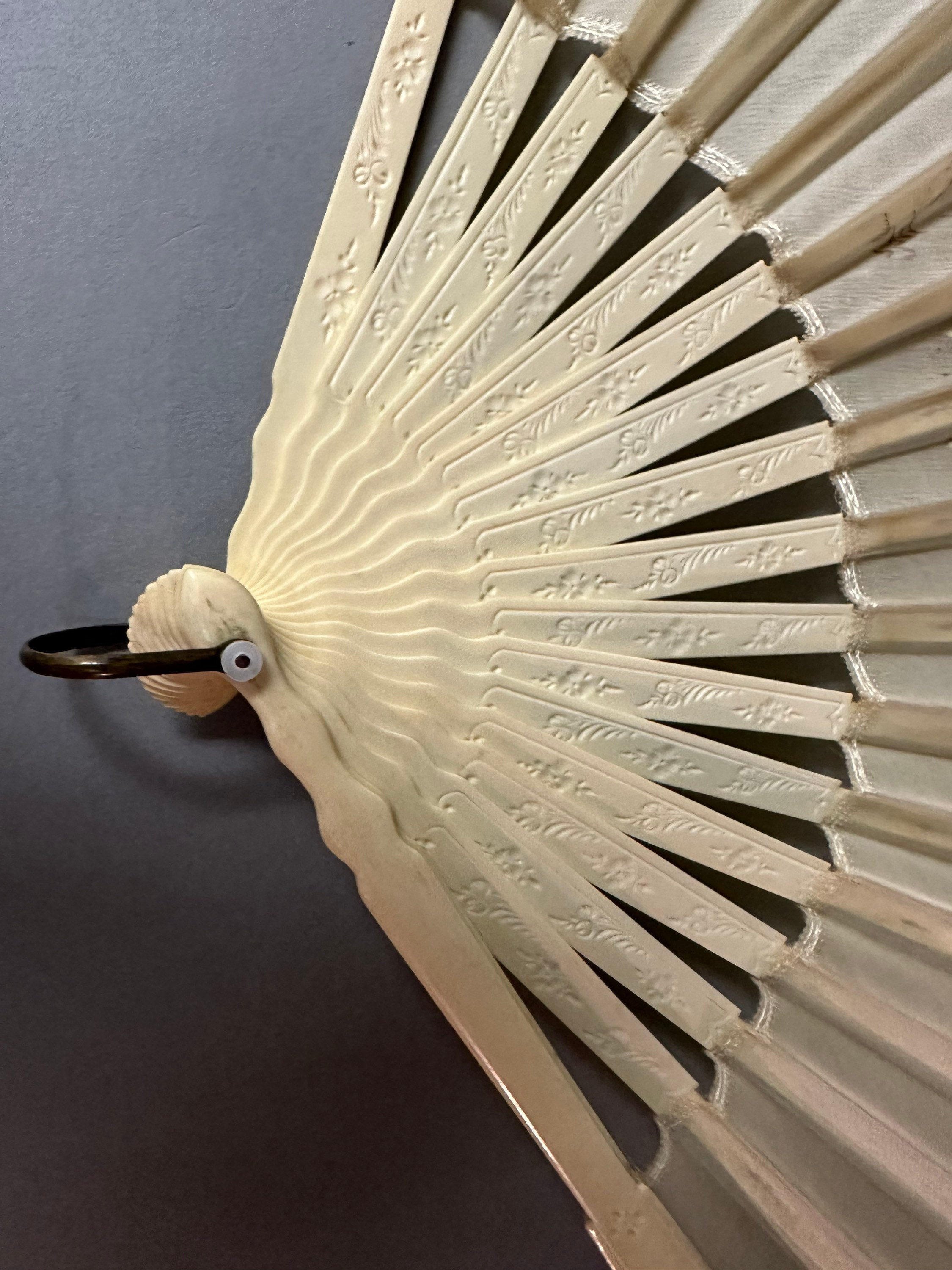 Antique Large Victorian French Hand Painted Silk Hand Fan 19th C - Etsy