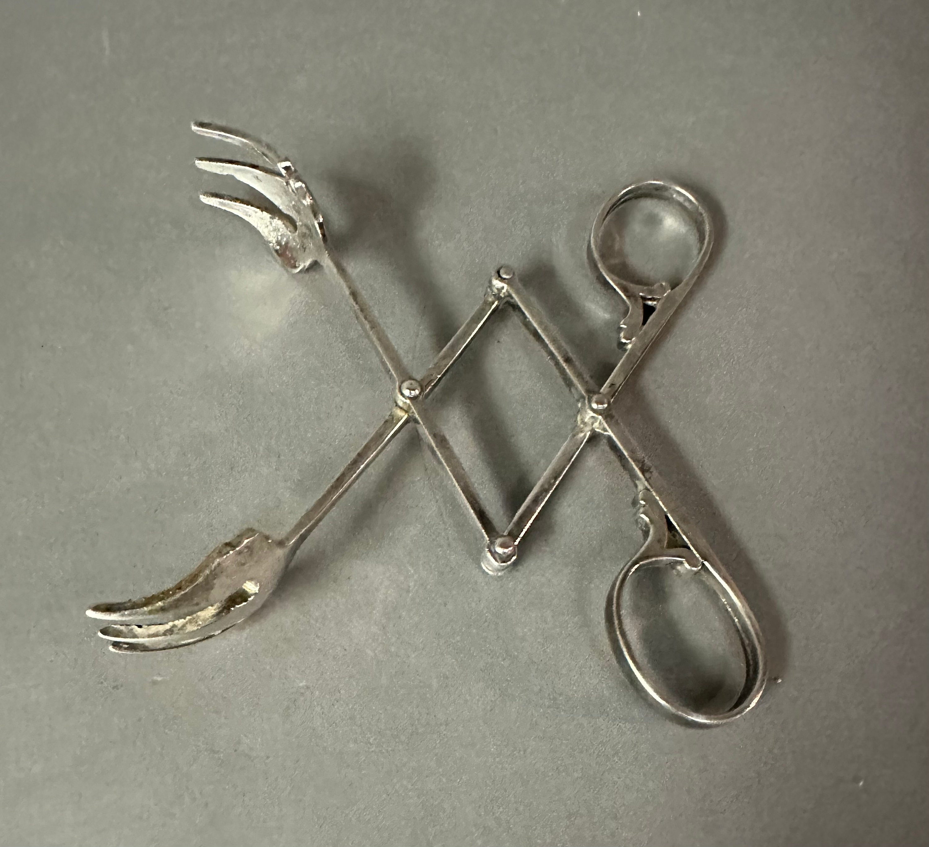 Vintage Eales Silver Plate Hinged Claw Ice Tongs - Etsy