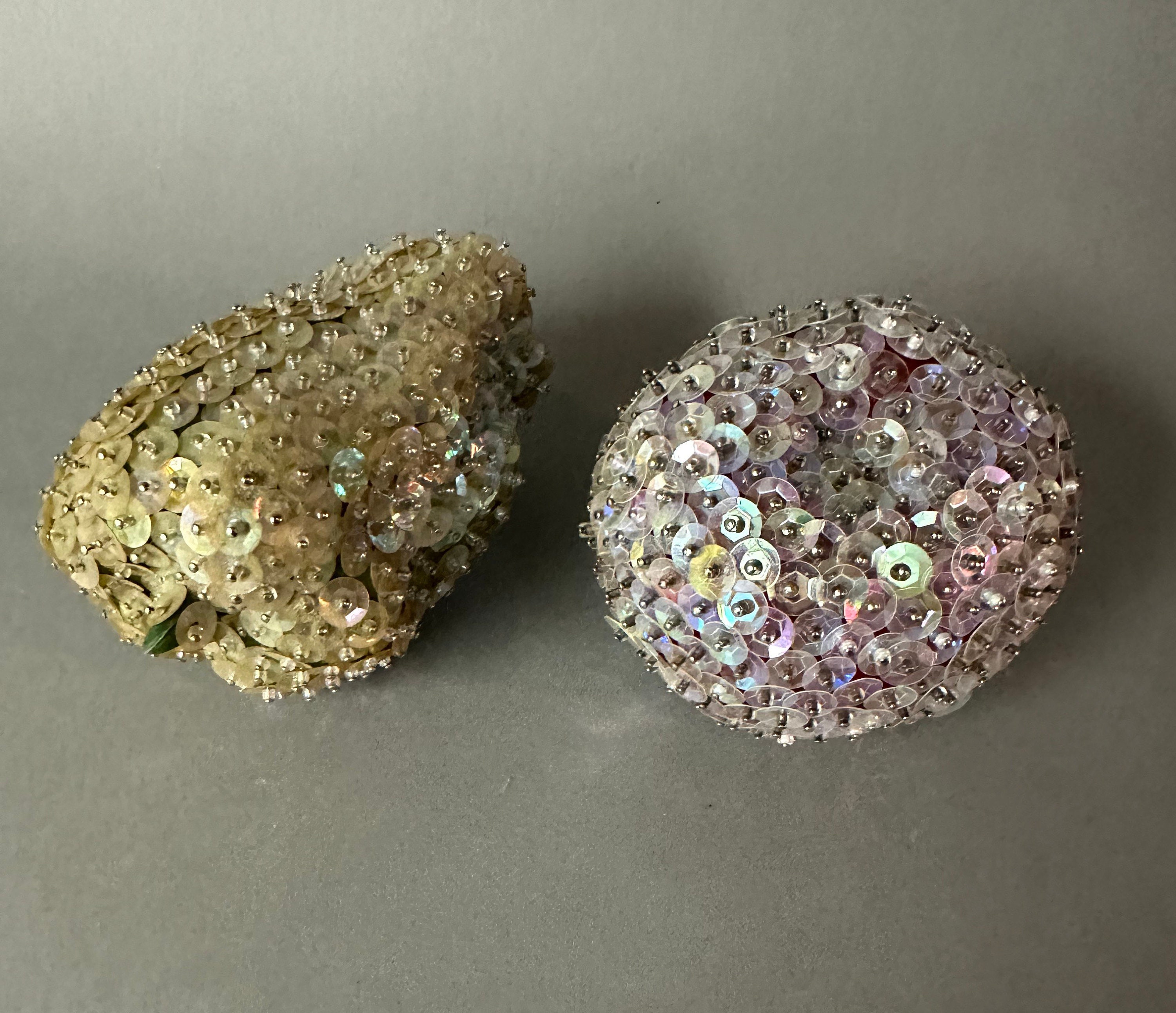 Vintage Six Piece Sequin Push Pin Fruits Vegetables 1960s - Etsy