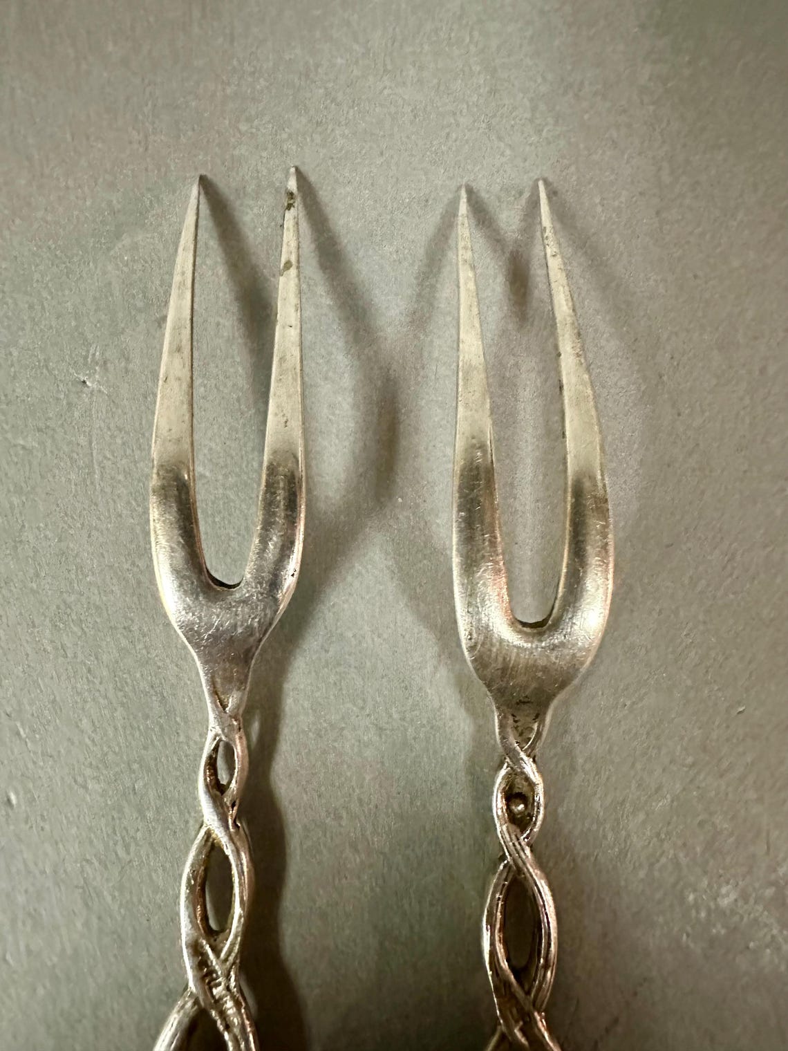 Antique 19th C Victorian Pair of Sterling Silver Strawberry Forks - Etsy