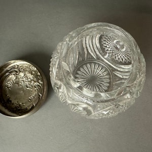 Antique Victorian Pressed Glass Powder Jar Circa 1900 - Etsy