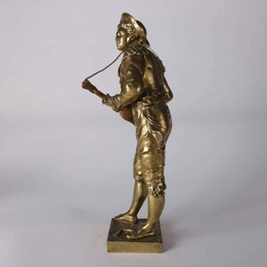 Antique Cast Gilt Bronze Sculpture Statue "figaro" Circa 1900 - Etsy