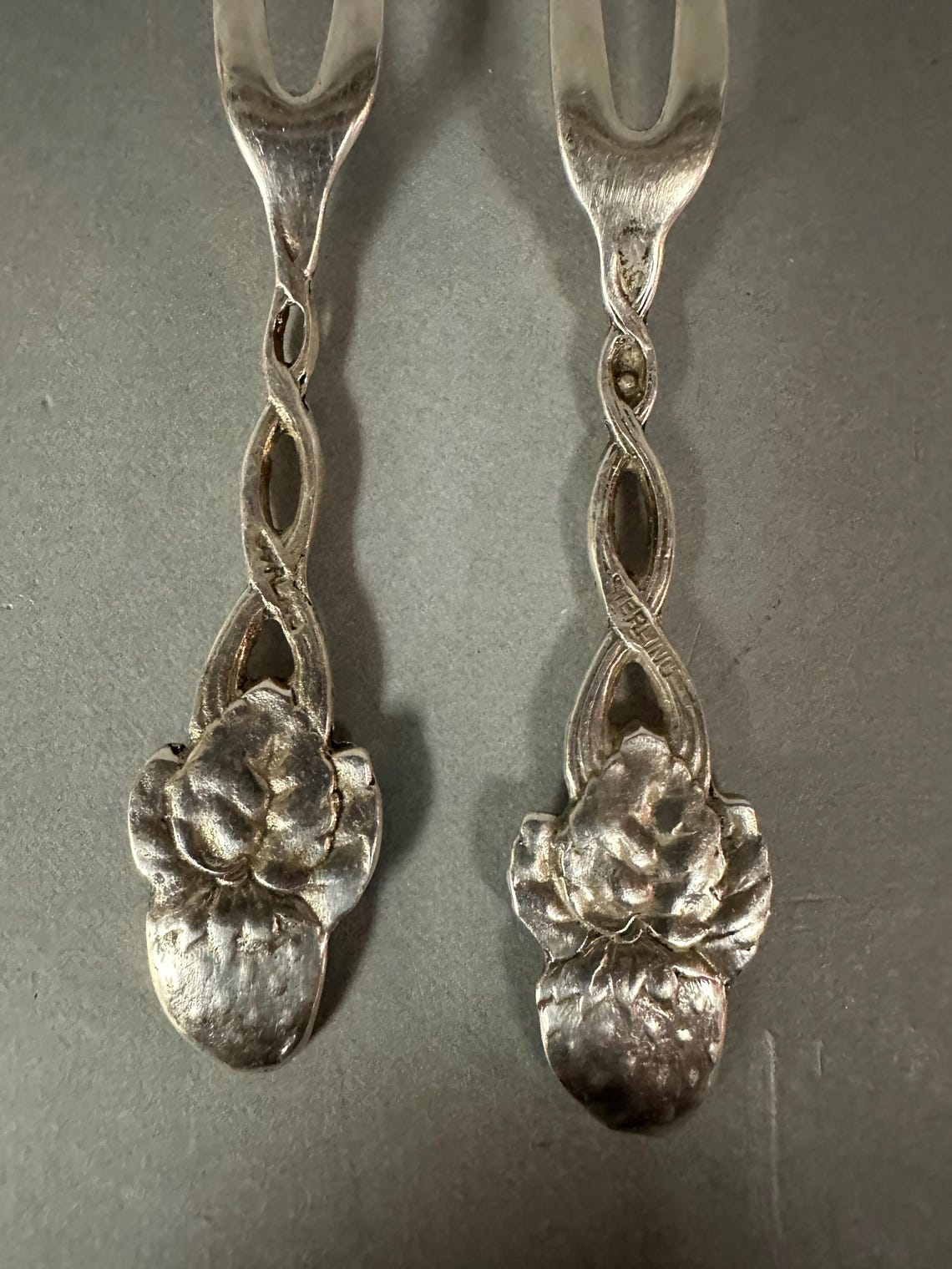Antique Victorian Pair of Sterling Silver Strawberry Forks 19th C - Etsy