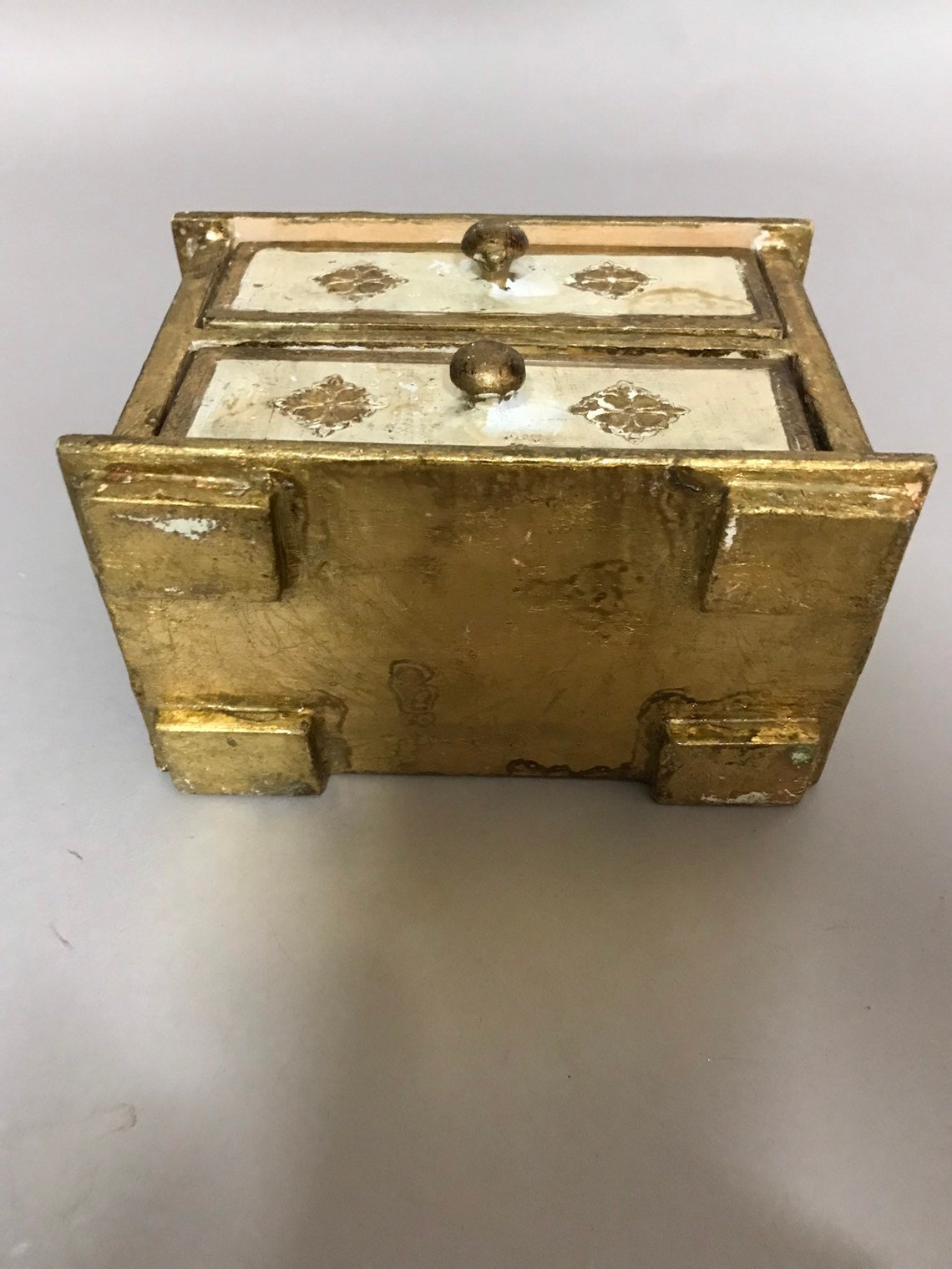 Vintage Italian Venetian Gilt Wood Vanity Chest - Etsy