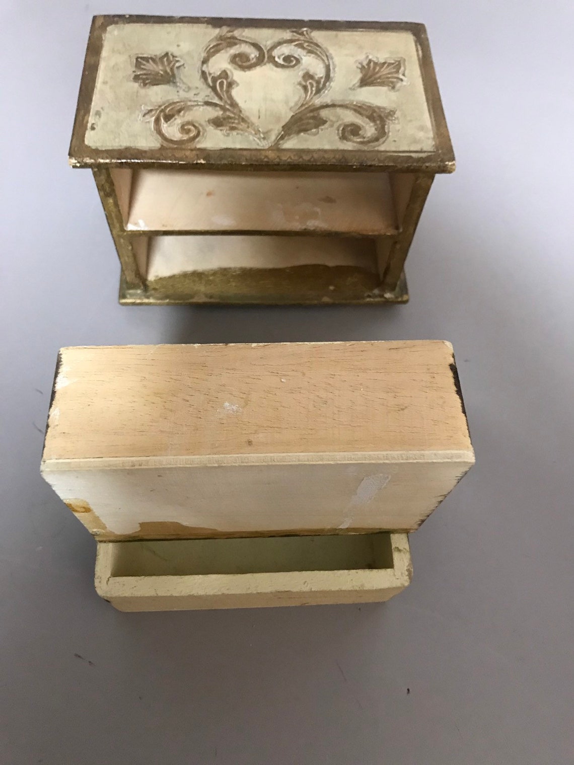 Vintage Italian Venetian Gilt Wood Vanity Chest - Etsy