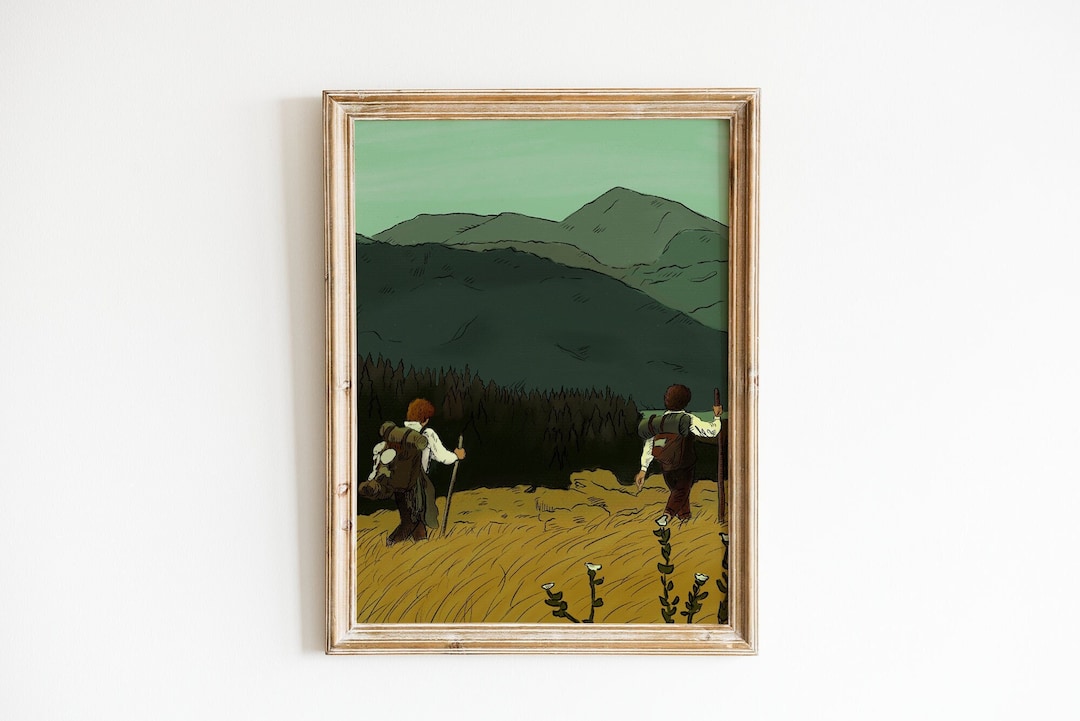 Leaving the Shire | Frodo and Sam | Lord of the Rings Wall Art - Etsy