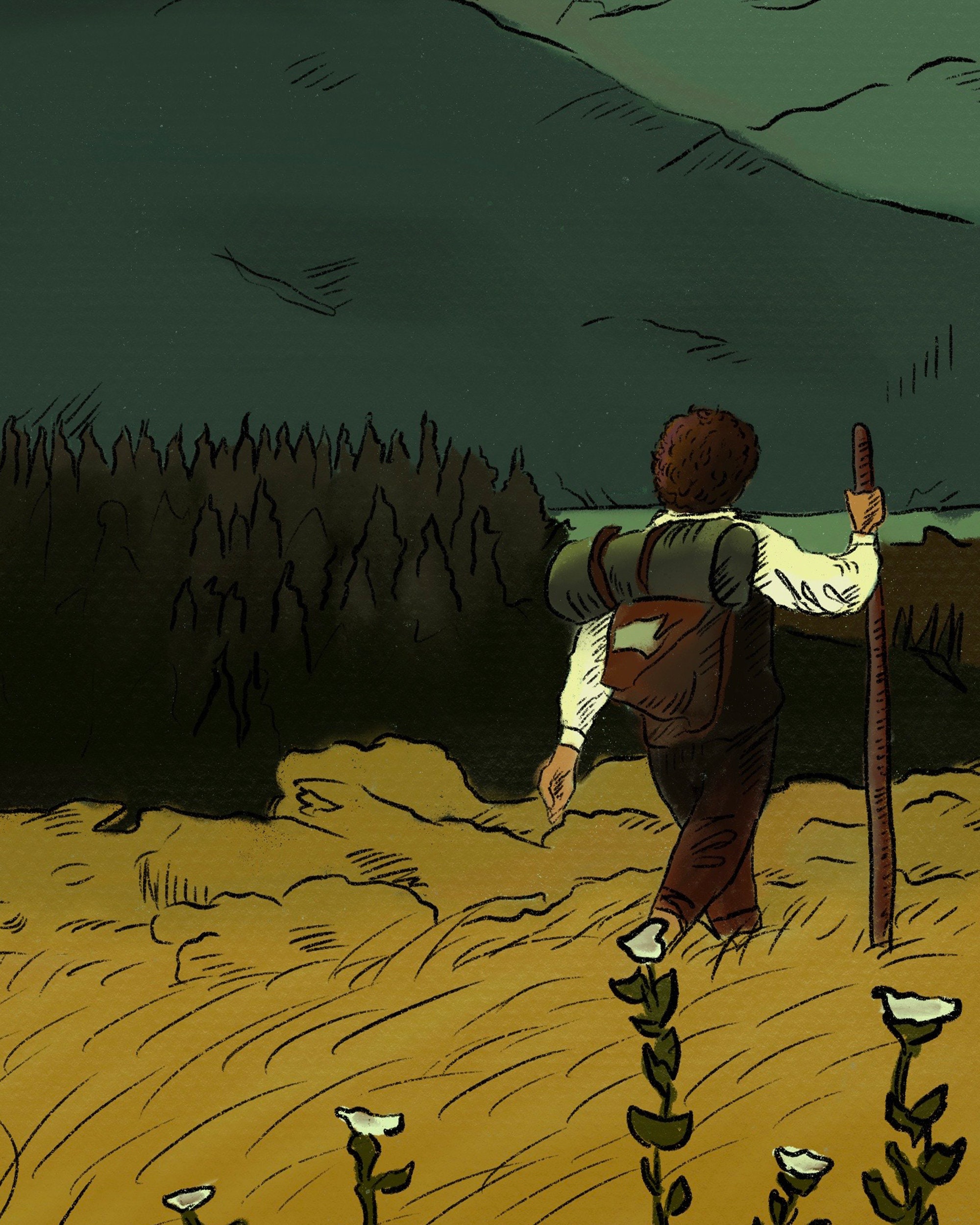 Leaving the Shire | Frodo and Sam | Lord of the Rings Wall Art - Etsy