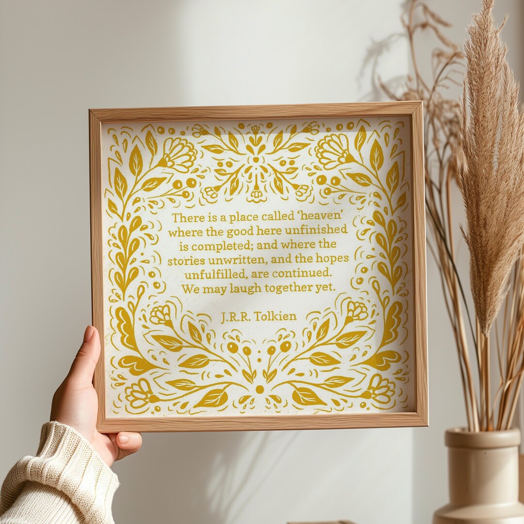 Heaven J.R.R. Tolkien Quote Wall Art Print - Etsy