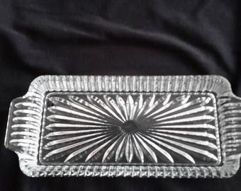 Cut glass tray | Etsy