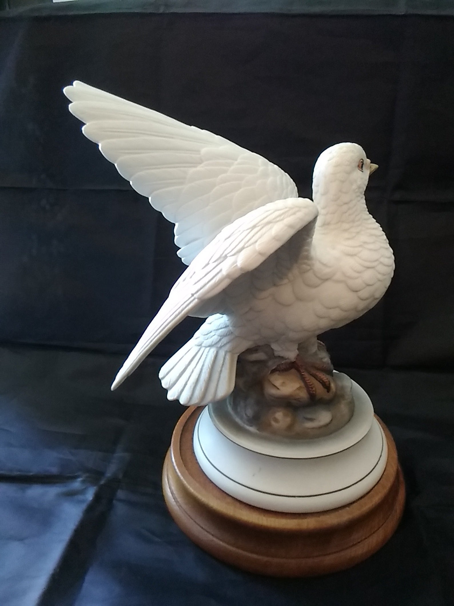 A Marked Porcelain White Dove Figurine on the Rocks by Andrea | Etsy