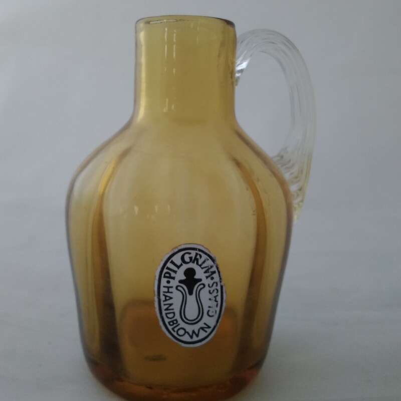 Amber Glass Jug - Etsy