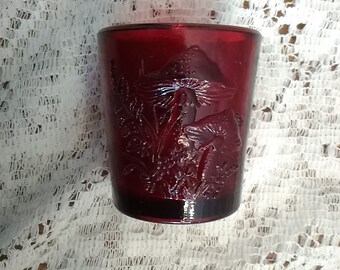 Ruby Red Toothpick Holder - Etsy