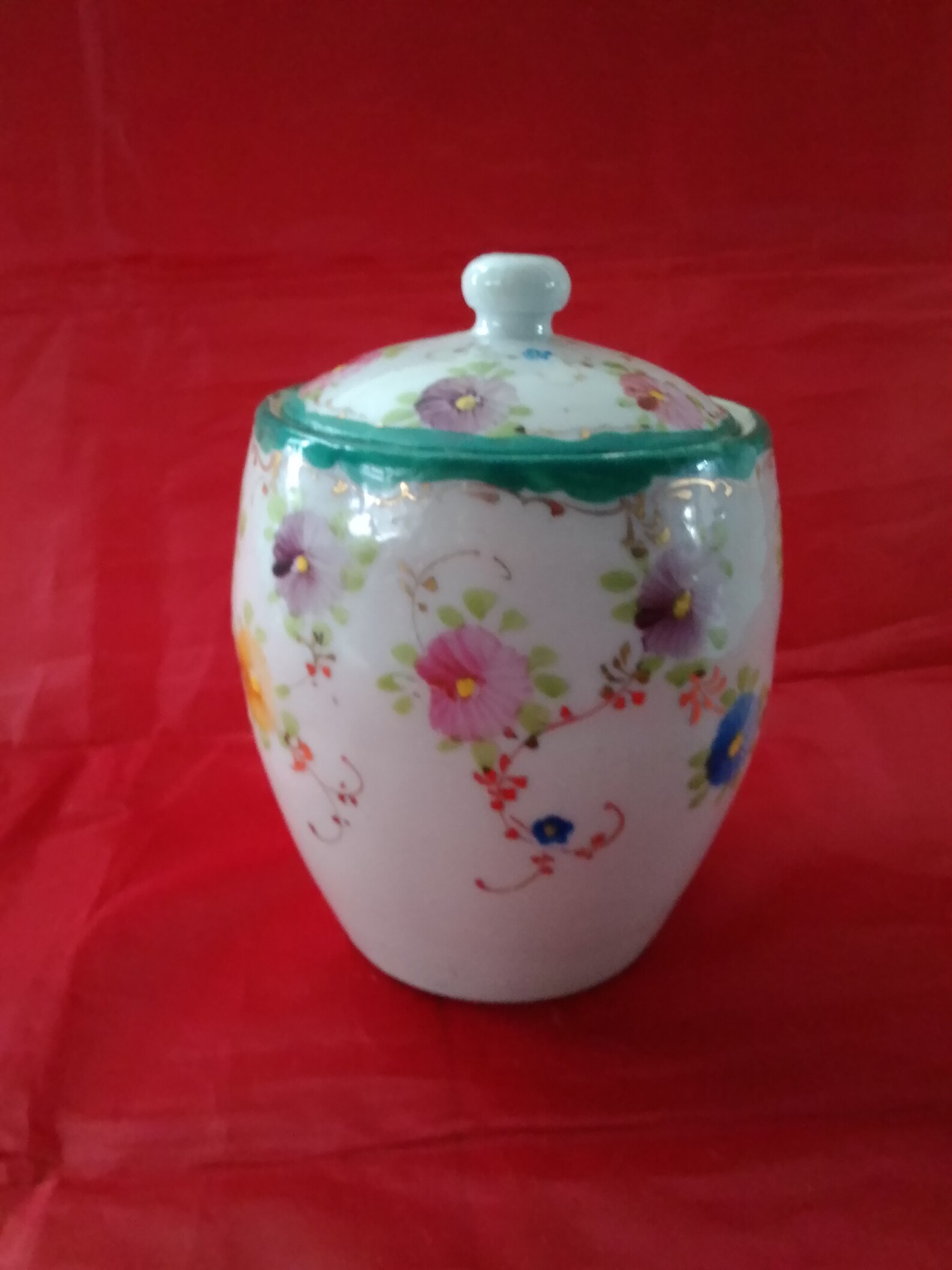 An Antique Multi-colored Floral Hand Painted White Porcelain - Etsy
