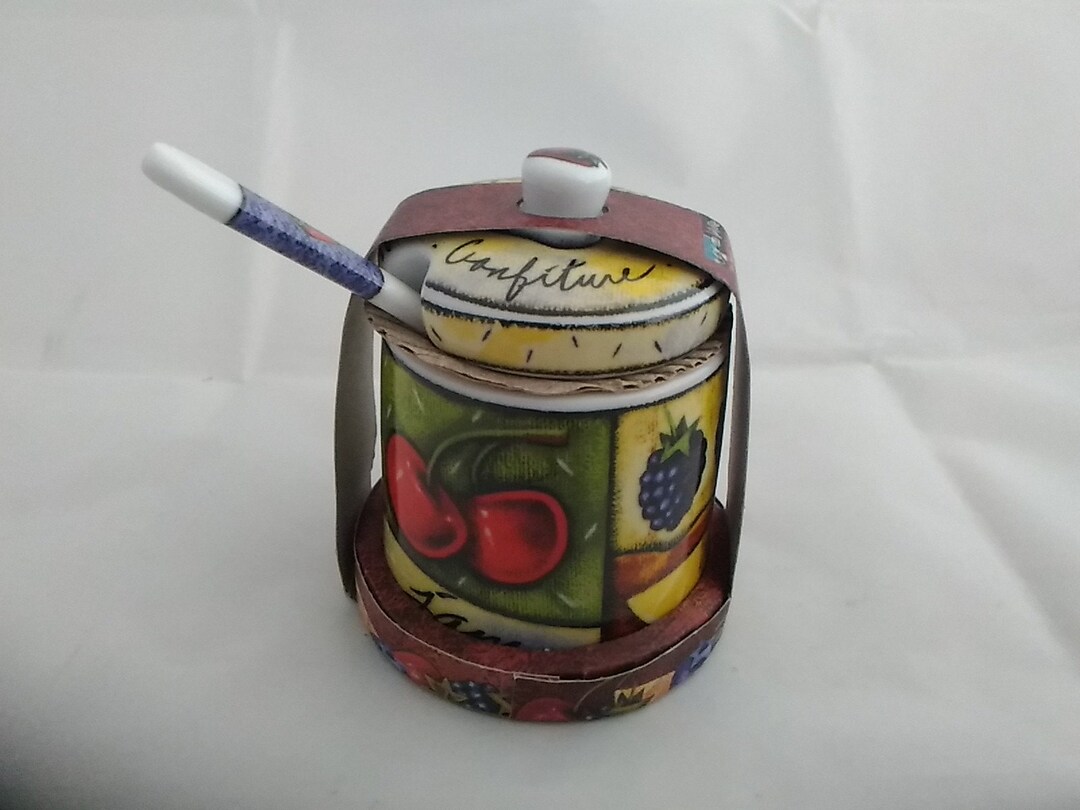 Uptown Market Jam Jar With Lid and Spoon. Misc 258 - Etsy