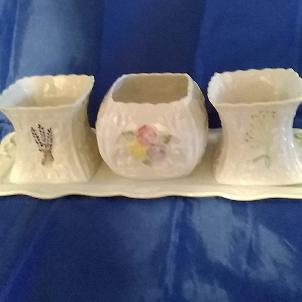 Belleek Candle Holder - Etsy