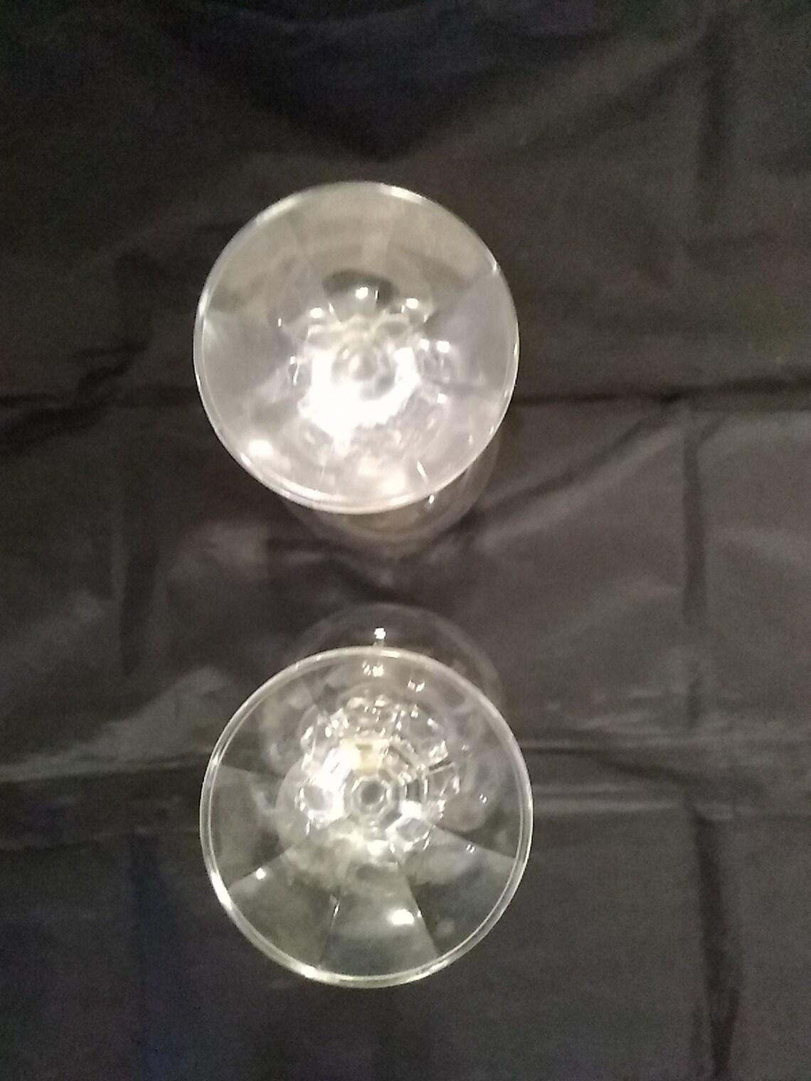 A Matching Set of 2 Crystal Ball Stemmed 8 Oz Goblets in the - Etsy