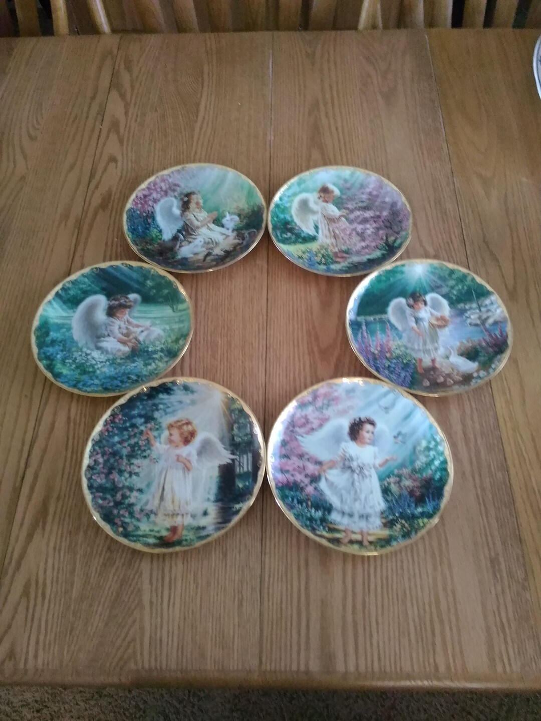 Garden Blessings Series Collector Plate by Dona Gelsinger. the Angel ...