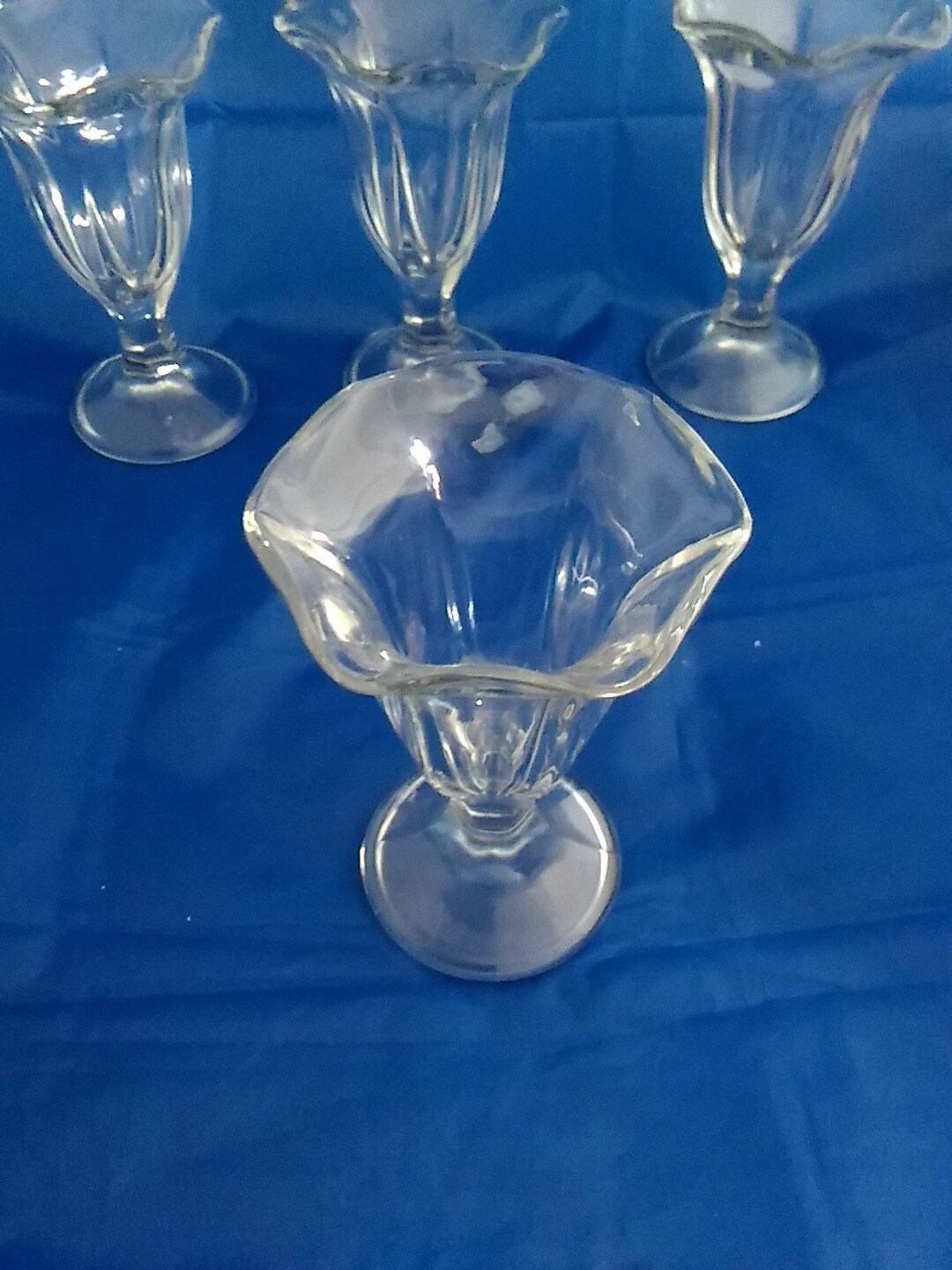 Set of 4 Clear Glass Sundae Dishes. Dish 245 - Etsy