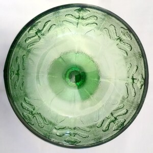 FTDA Textured Green Glass Oak Leaf Pedestal Compote. This is From the ...