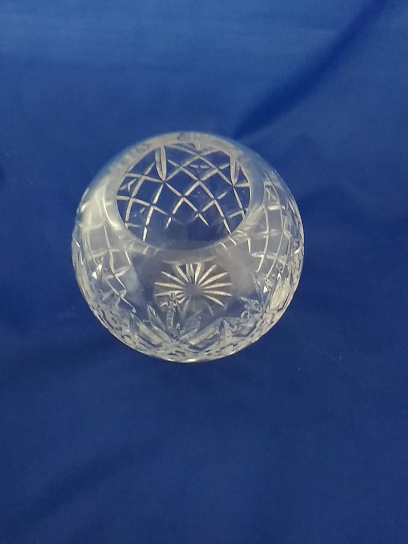 An Atlantis Crystal 5 Rose Bowl in the Catalina Pattern - Etsy