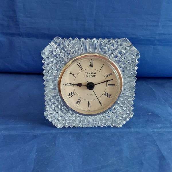 Crystal Clear Quartz Clock - Etsy