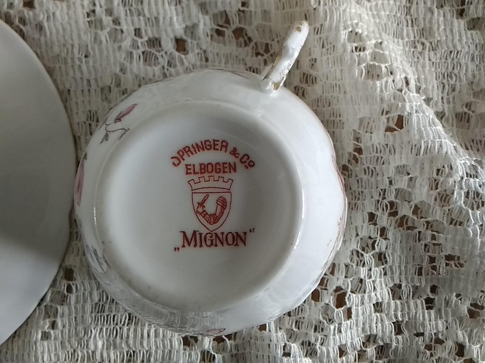 By Springer & Co Elbogen "mignon" Austria Dessert Set of a Demitasse ...