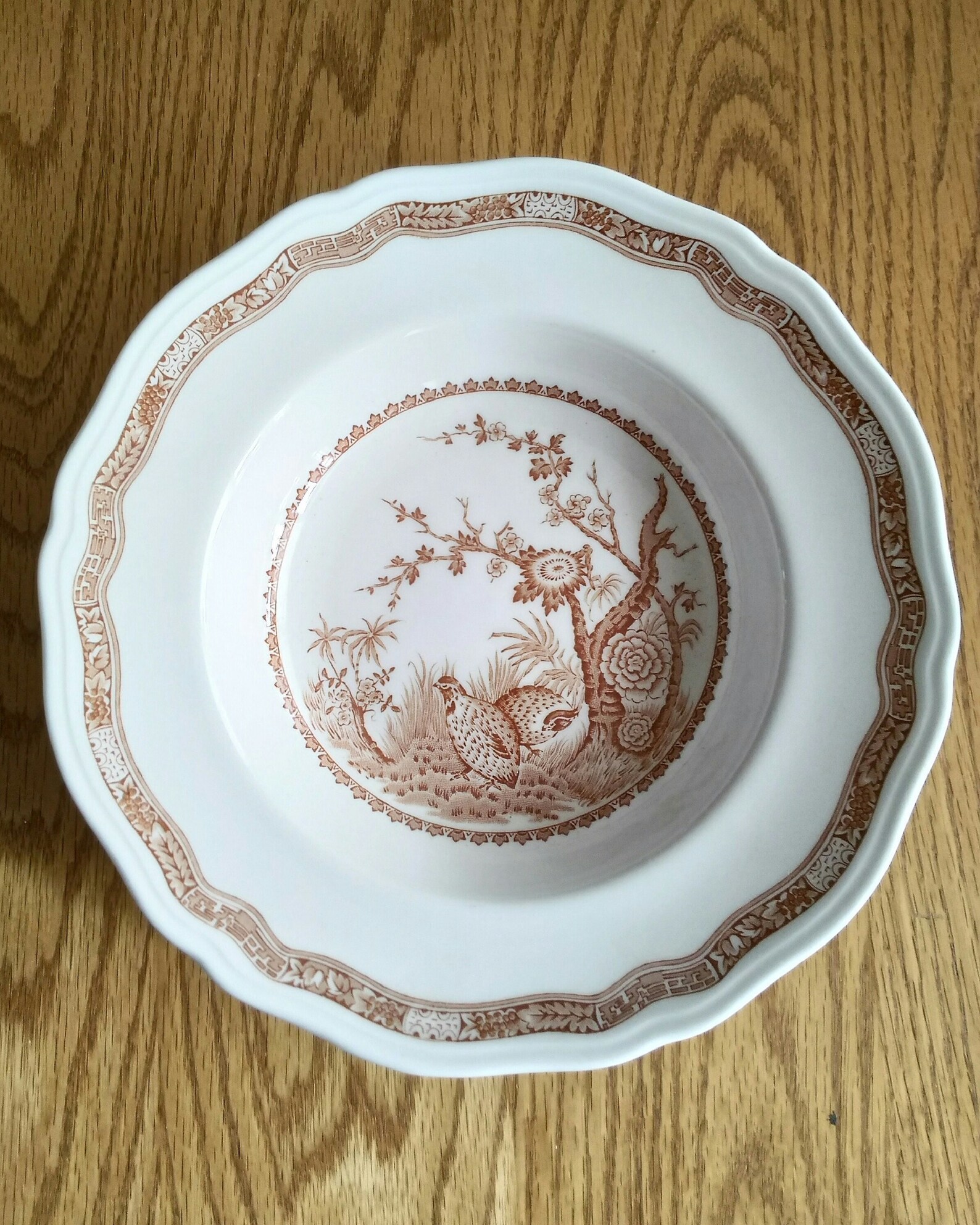 A Masons Brown and White Ironstone Transferware Wide Rimmed | Etsy