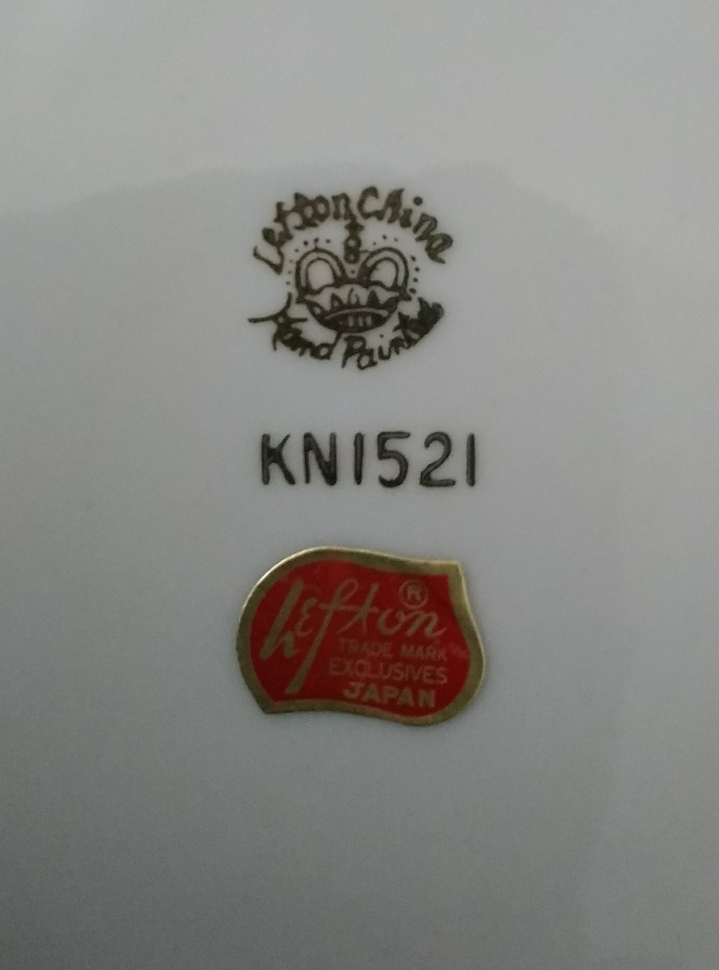 A Marked Lefton China KN1521 is a 9 Inch Hand Painted Pansy Serving ...
