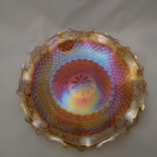 Shallow Glass Bowl - Etsy