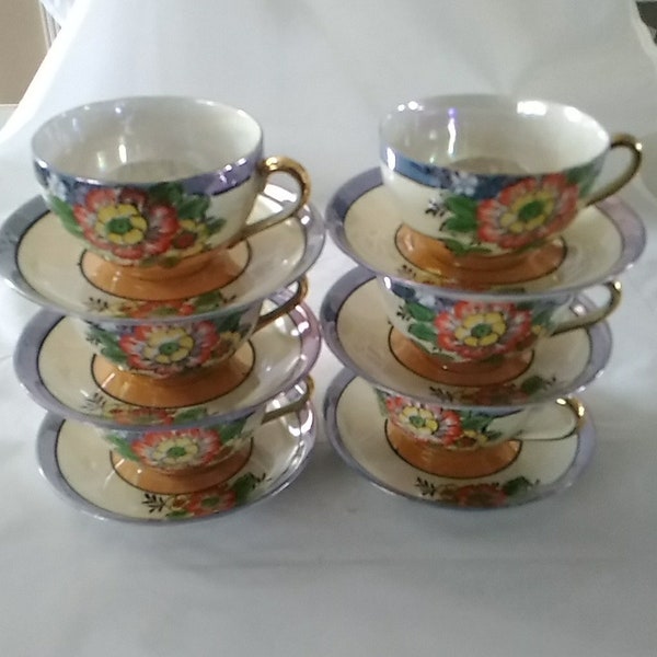 Blue Lusterware - Etsy