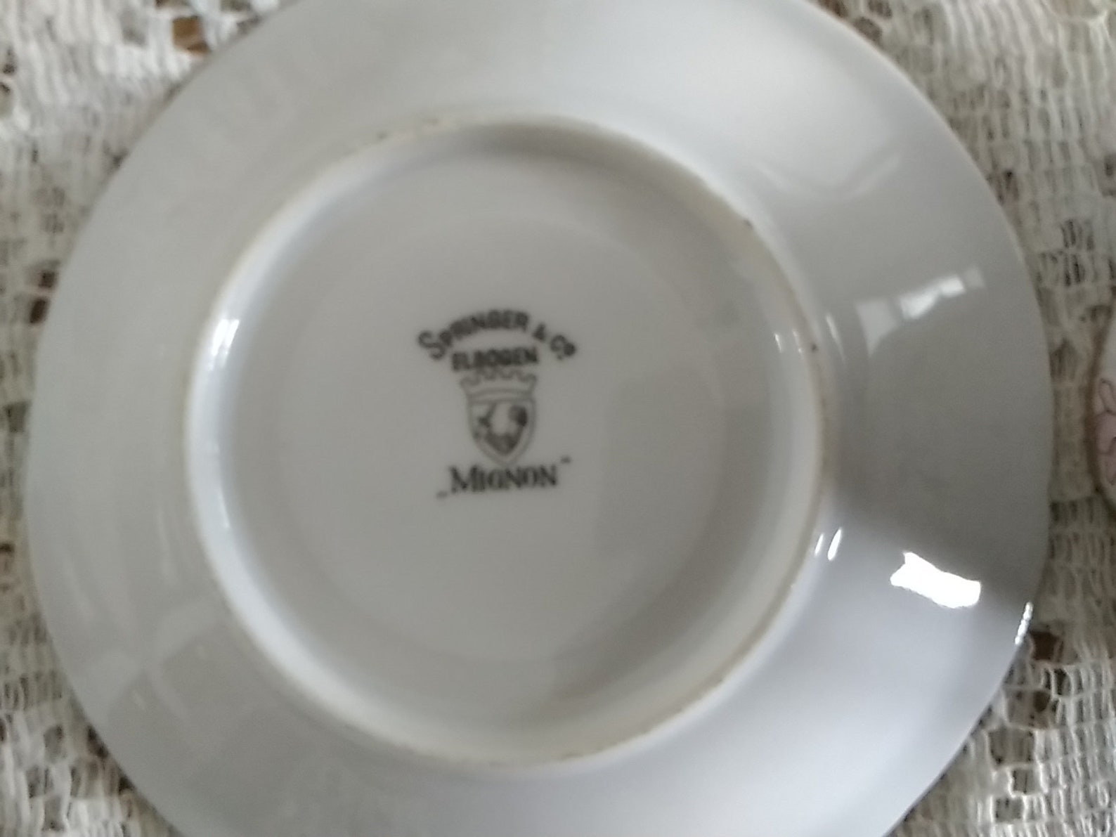 By Springer & Co Elbogen "mignon" Austria Dessert Set of a Demitasse ...