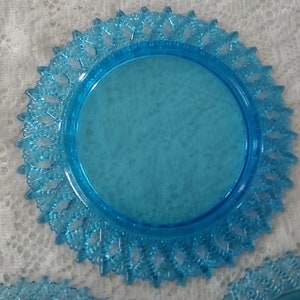 A Set of Three Blue Graduated Kemple Wheaton Plates With Shocks of ...