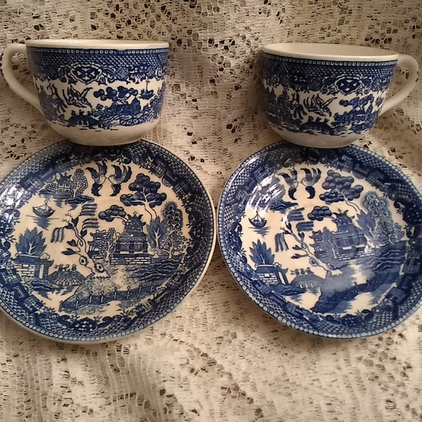 Blue Willow Tea Set - Etsy