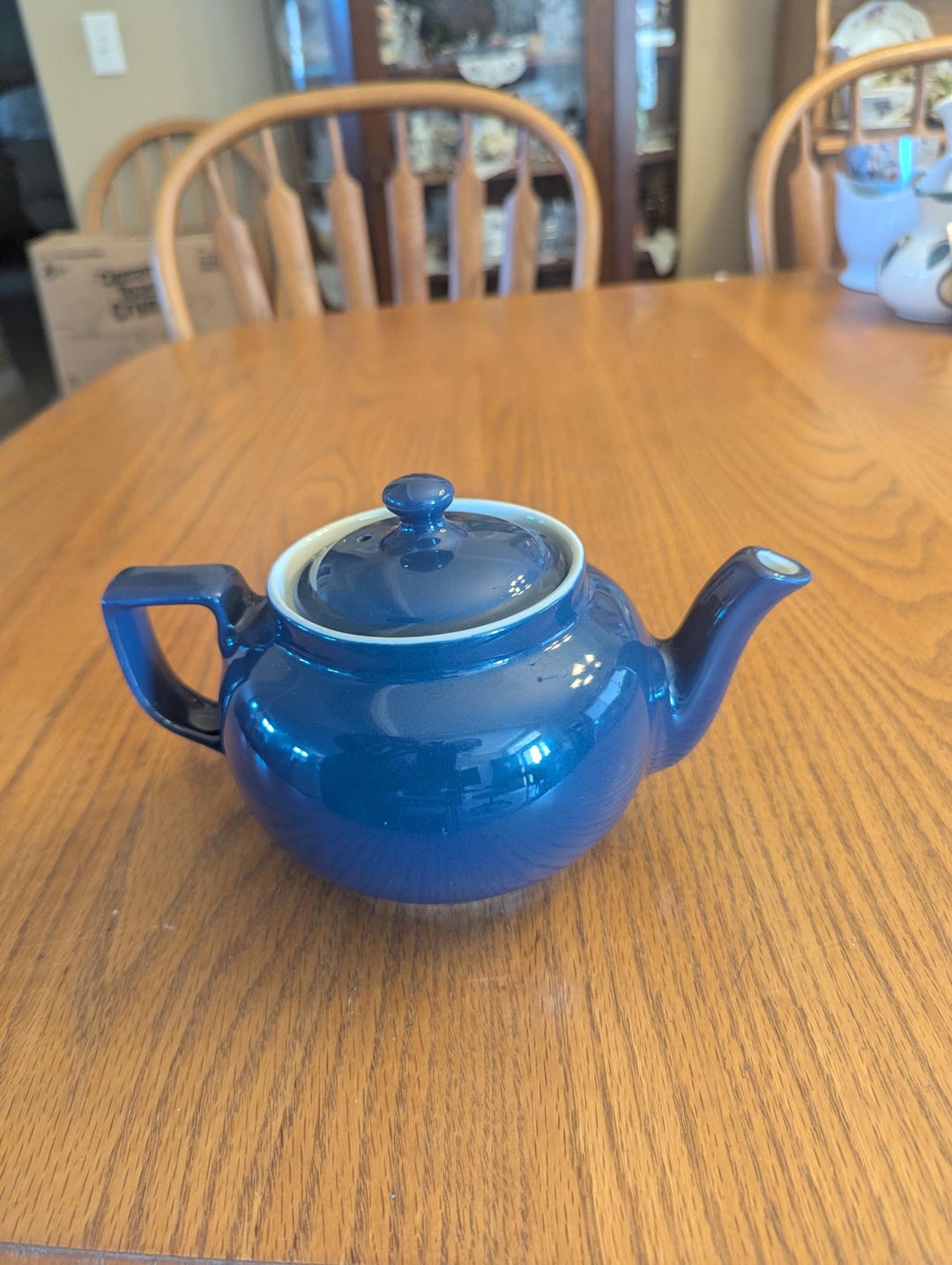 A Blue Hull Pottery 4 Cup Teapot in an Art Deco Style. CS 398 - Etsy