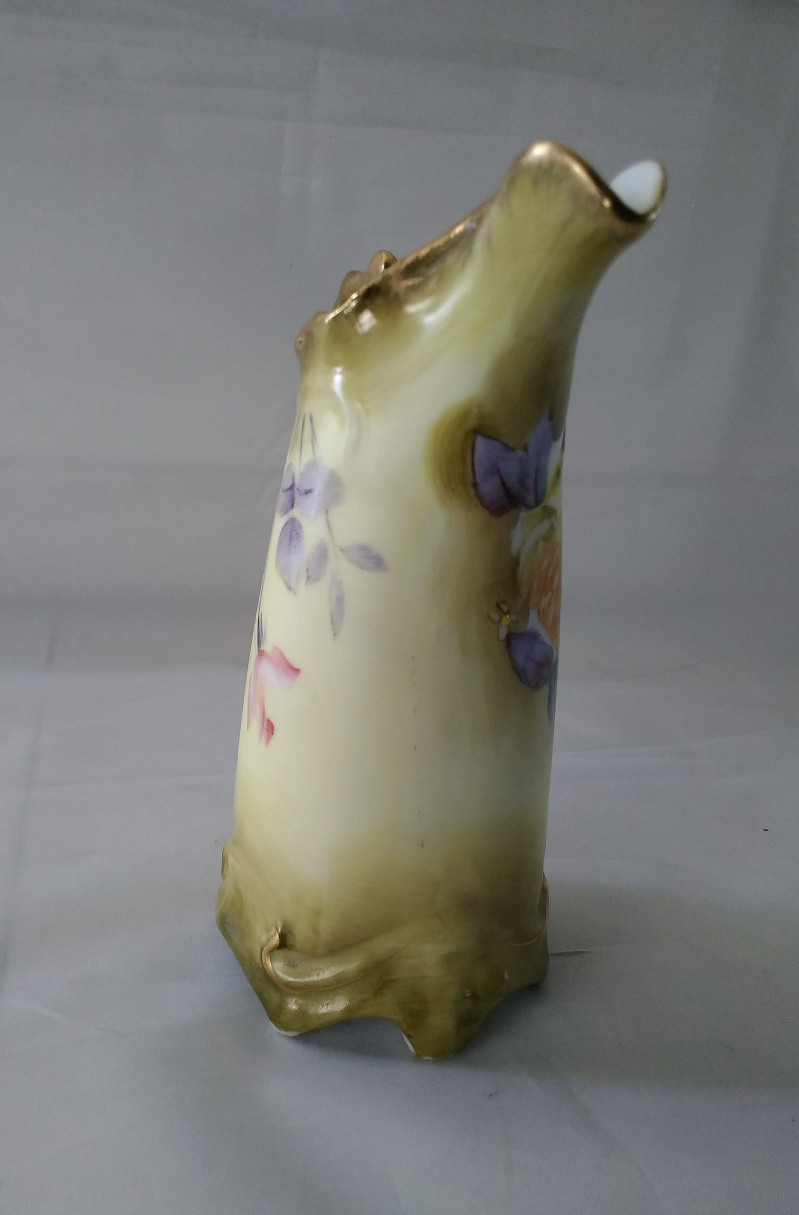 A Stunning Vintage Hand Painted Yellow and Pink Roses on a - Etsy