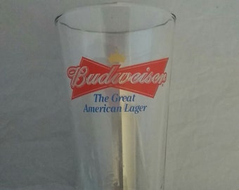 Budweiser Beer Glass | Etsy