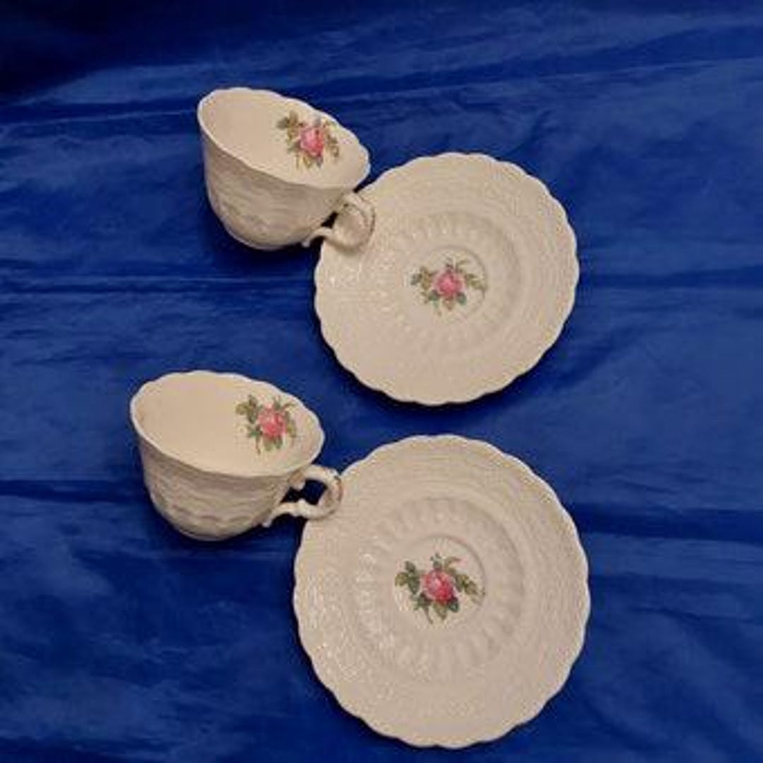 A Set of 2 Each Spode Jewel Copeland Cups and Saucers in the ...