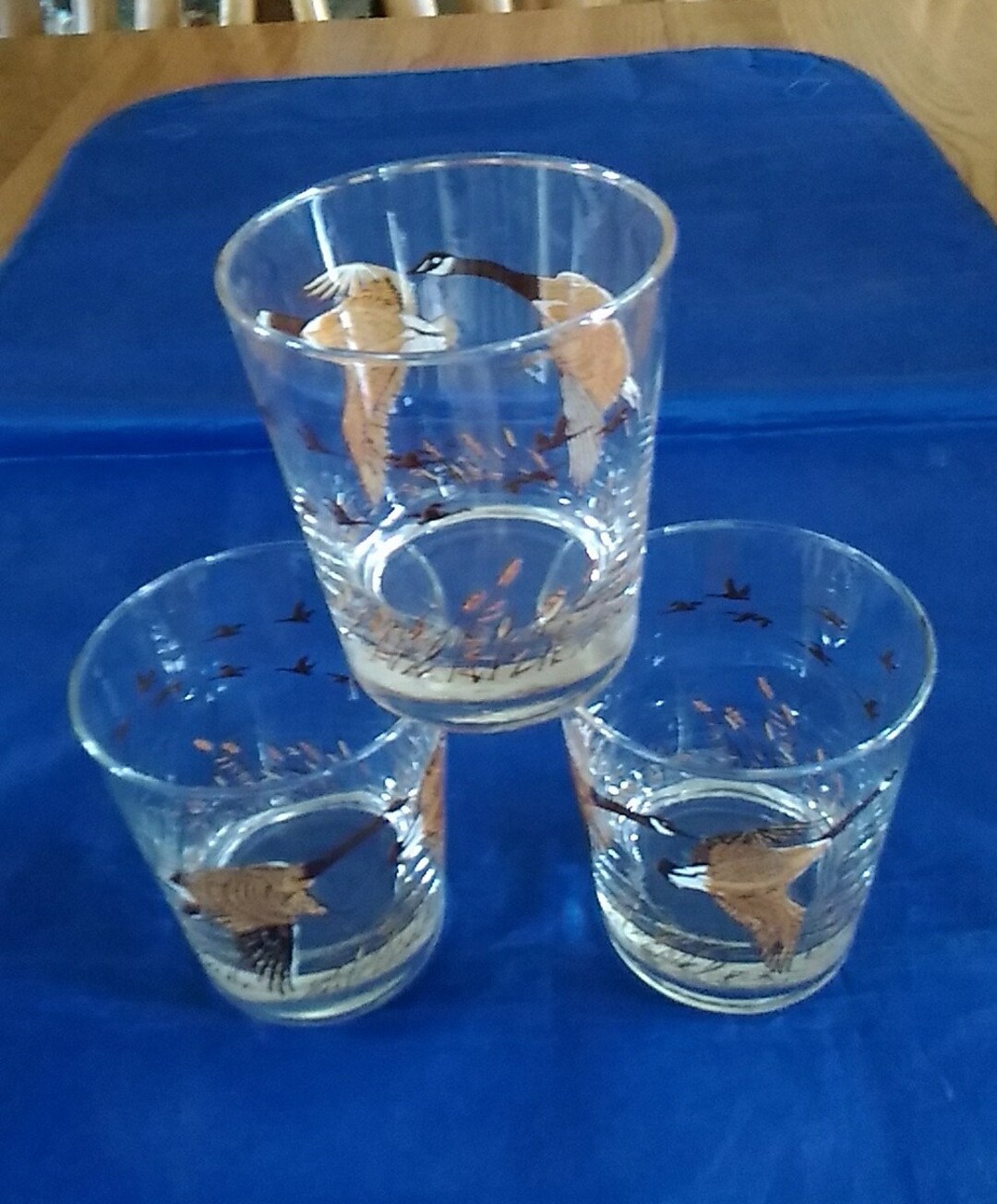By Libbey Glass, Double Old Fashion Set of 3 Clear Glass Matching ...