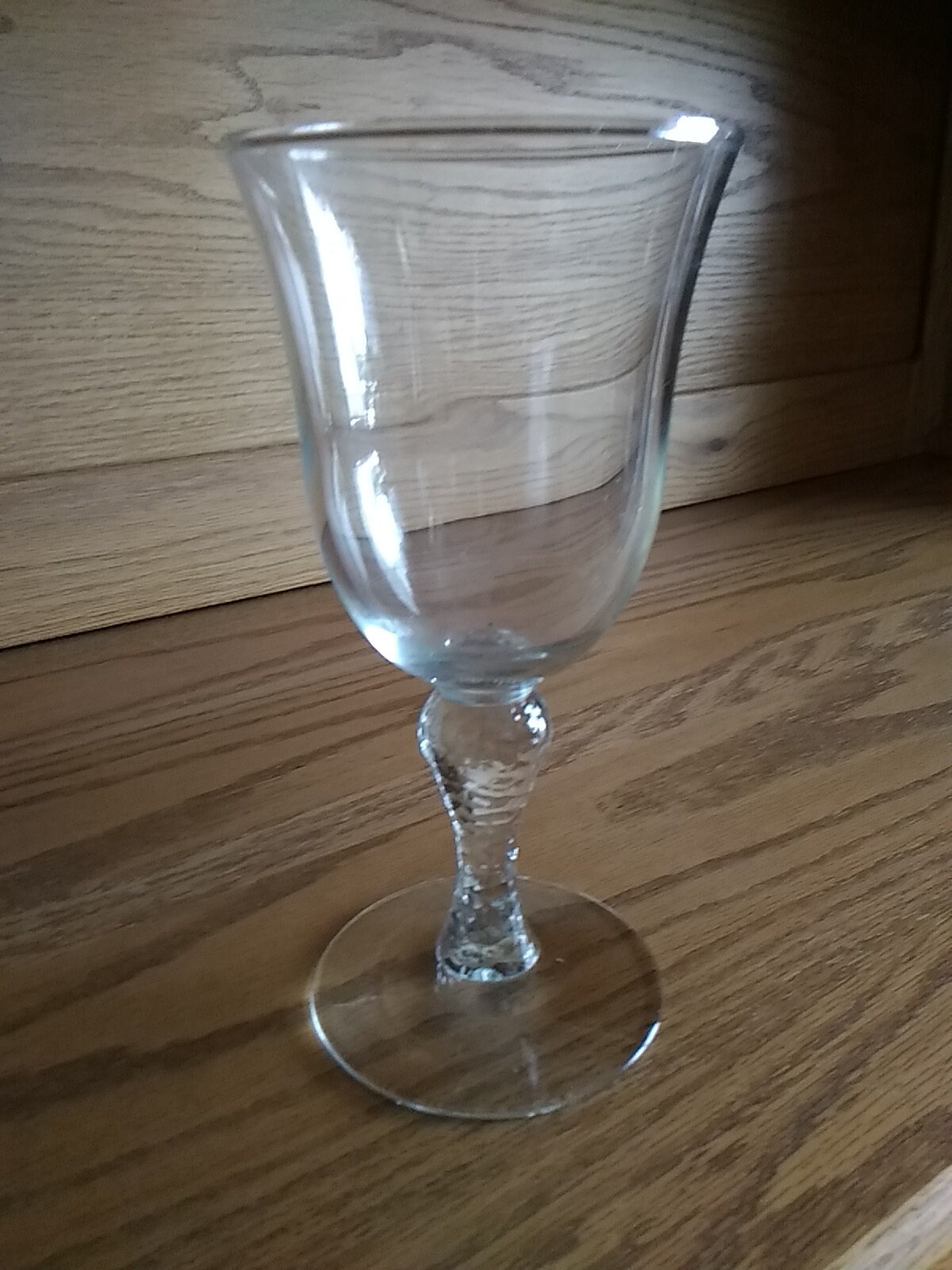 Copa de cristal transparente con un tallo de burbuja | Etsy