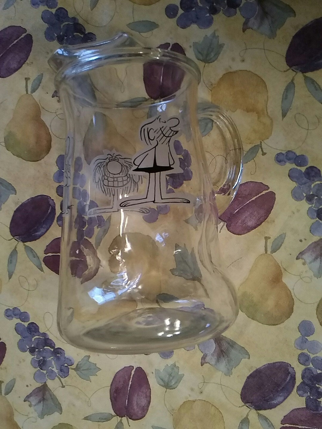 Thor Grog Caveman Cartoon Clear Glass Water Pitcher by Johnny - Etsy