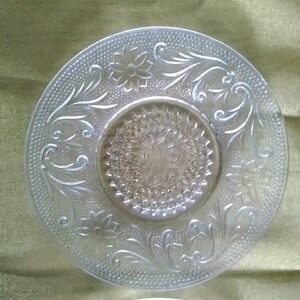 Set of 4 Tiara or Sandwich Glass Clear 6 Inch Bread and Butter Plates ...