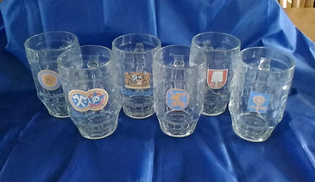 Selling as a Set of 6 Different Labeled .5 Liter Dimpled Thumbprint ...