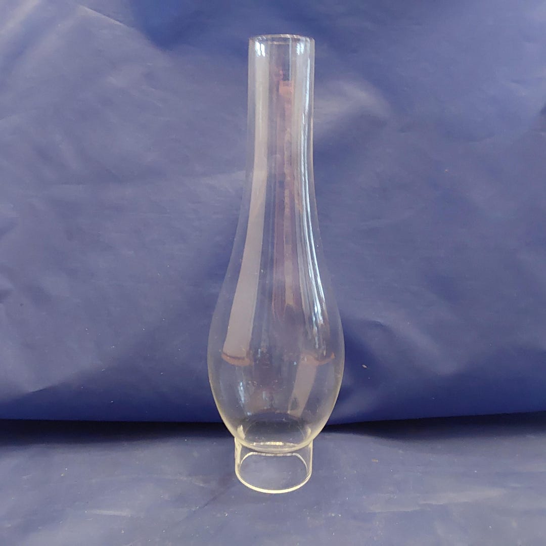 Small Clear Glass 8.5 Tall Oil Lamp Chimney That Has a 1.5 Fitter With ...