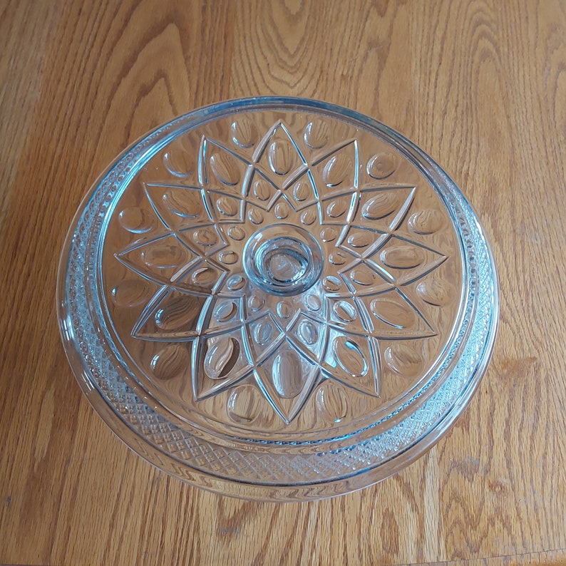 An Imperial Glass, Cape Cod Design, Pedestal Cake Stand for a 9 Inch ...