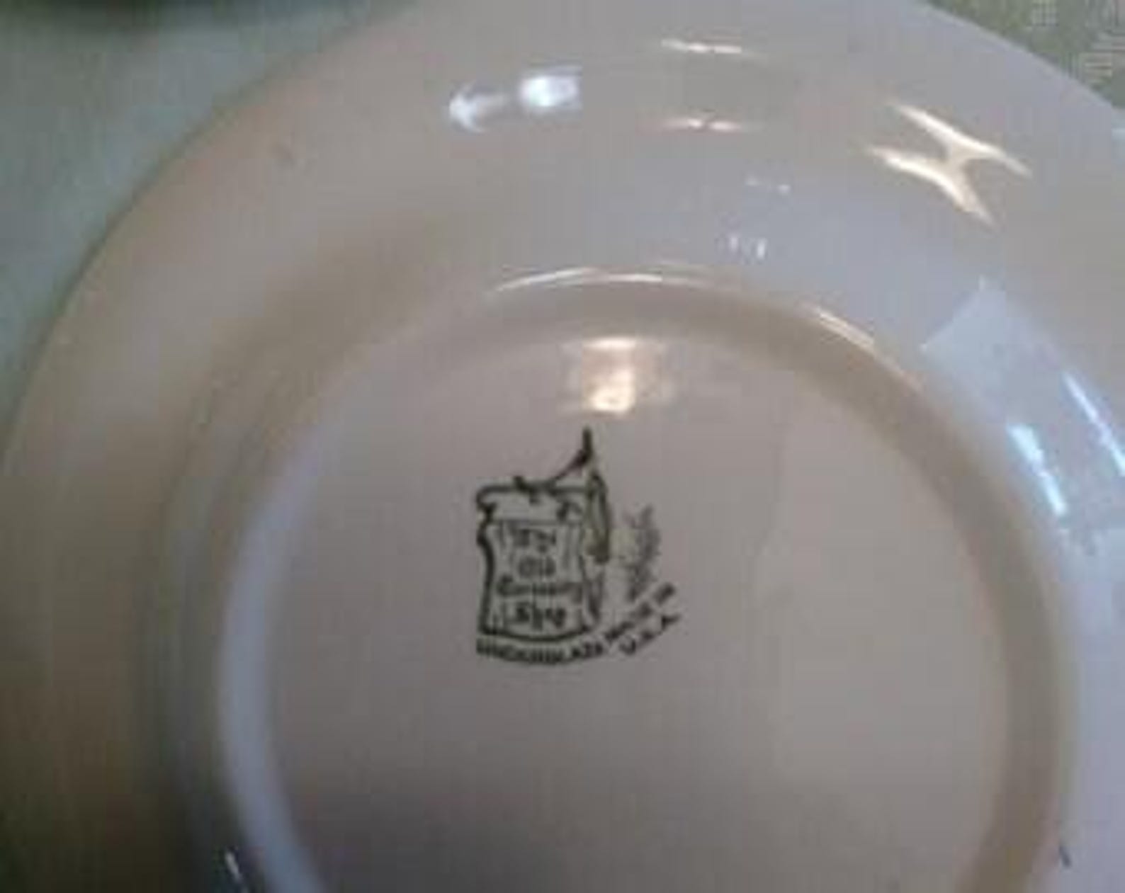 The Old Curiosity Shop Set 4-10 Dinner Plates in Green Transferware by ...