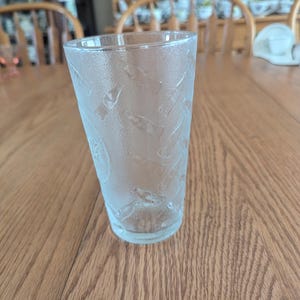 An Iconic 16 Oz Coke a Cola Glass Displaying Small Coke Bottles. Glass ...