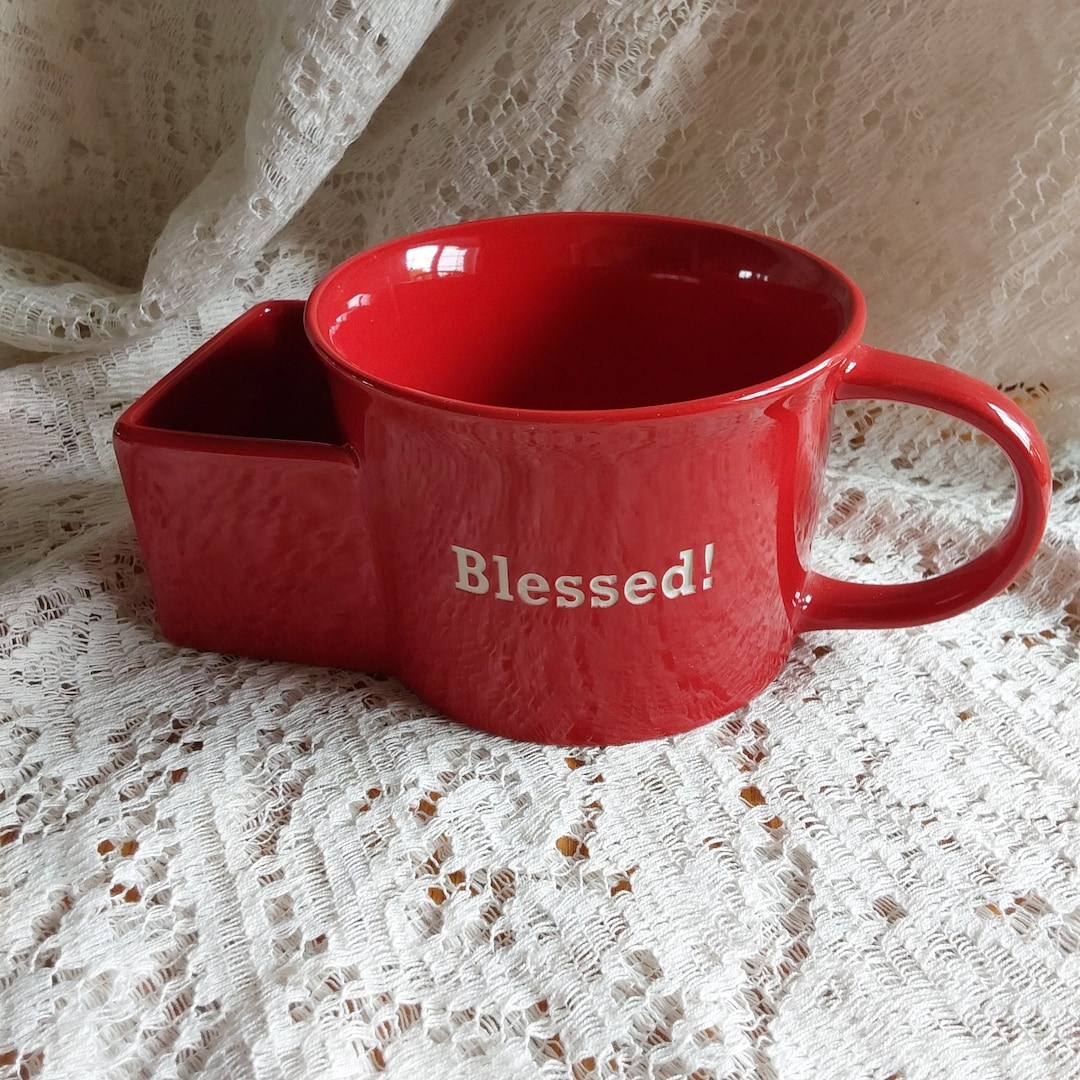Red Ceramic 2-sided Mug by Personal Creations, That Could Be Used as ...