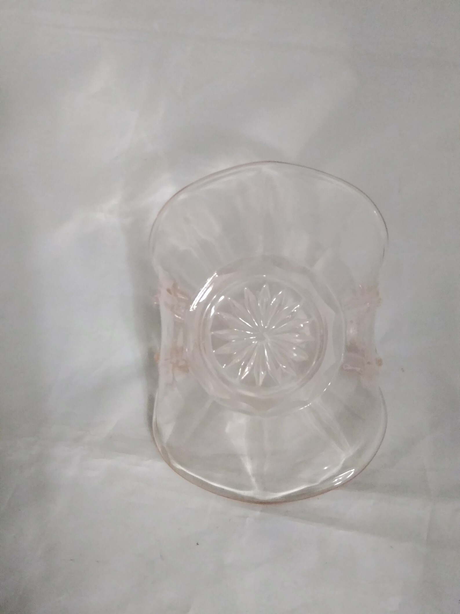 Octagon Pink Depression Glass Bon Bon Basket Shaped Plate With - Etsy