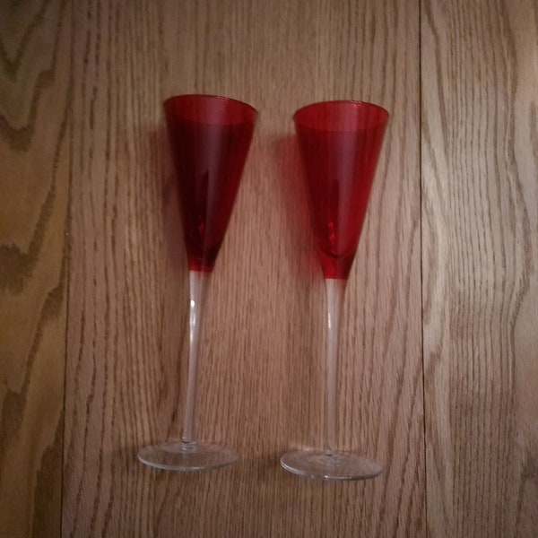 Red Flutes - Etsy